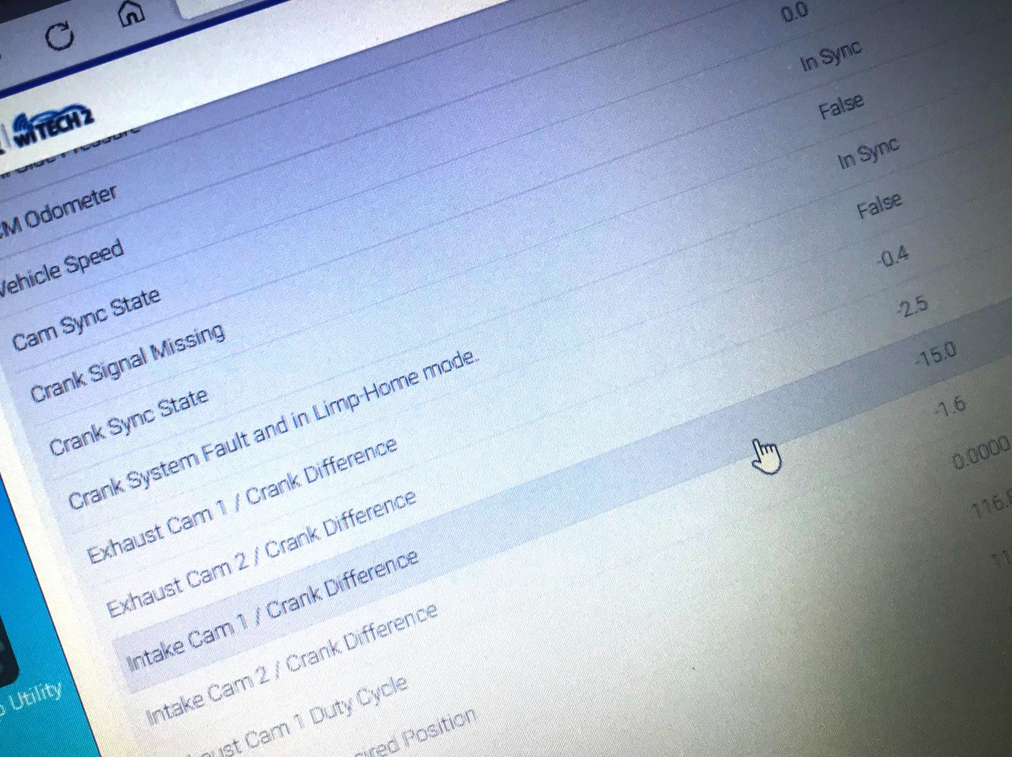 2014 ジープ、ラングラー、エンジン警告灯,エンジンチェックランプ 点灯、P0017,P0633,VVT,カムシャフト交換 | 作業例・お客 ...